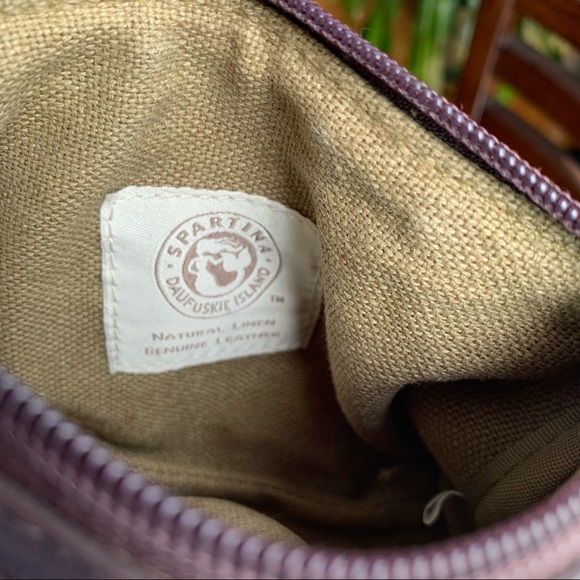 Spartina 449 | Bags | Spartina Linen Leather Firelight Wristlet Mermaid ...